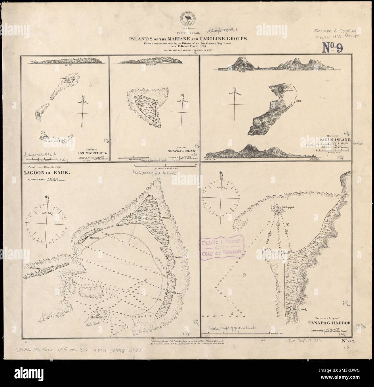 Pacific Ocean, islands of the Mariane and Caroline Groups : from a ...