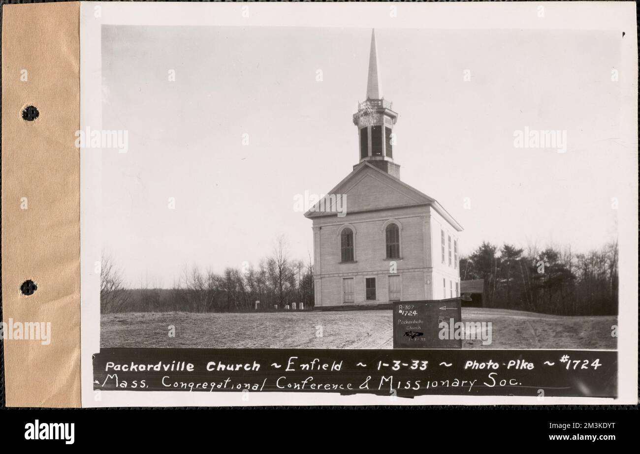 Packardsville Church, church, Enfield, Mass., Jan. 3, 1933 : Parcel no ...