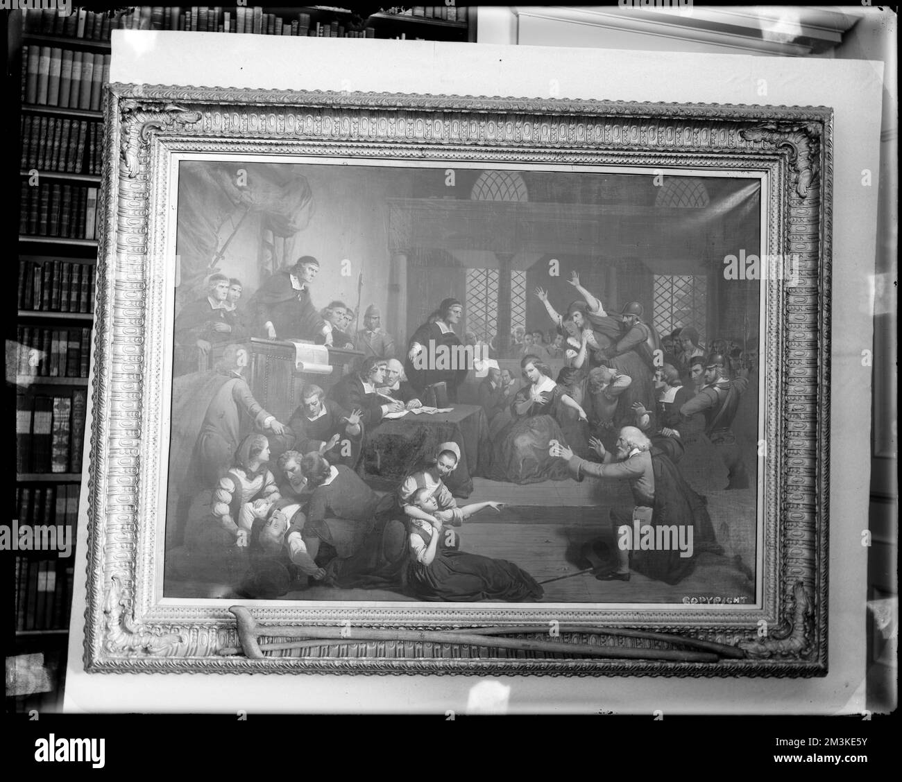 Painting, 'Trial of George Jacobs for Witchcraft' at the Essex ...