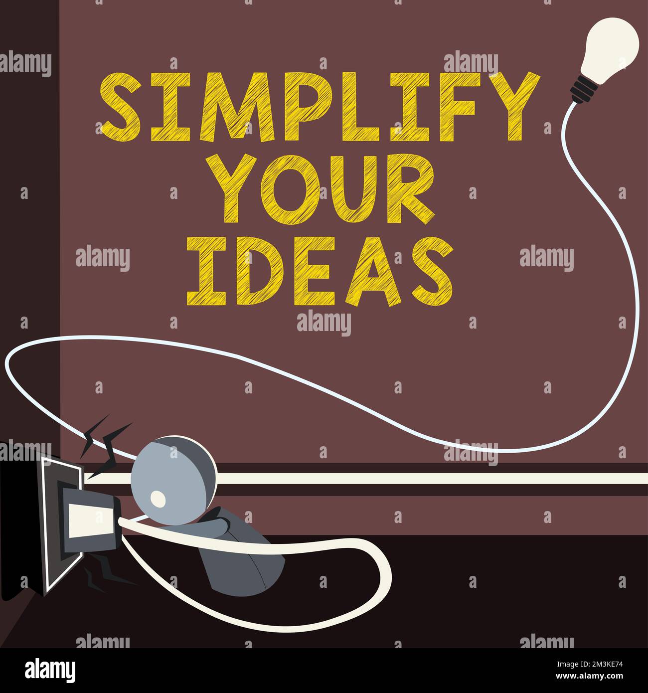 Text caption presenting Simplify Your Ideas. Internet Concept make ... Text caption presenting Simplify Your Ideas. Internet Concept make ...