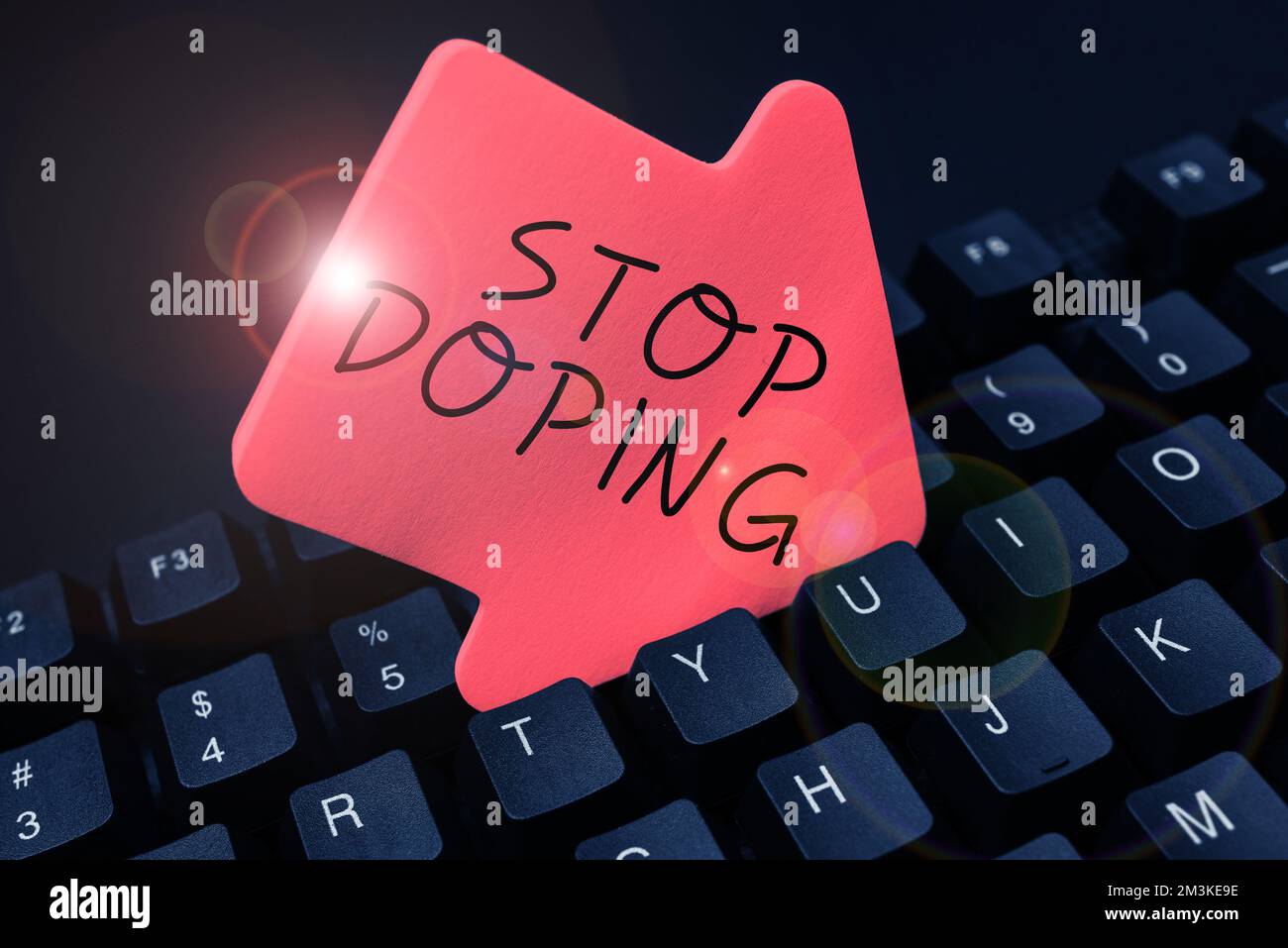 Text showing inspiration Stop Doping. Business idea do not use use ...