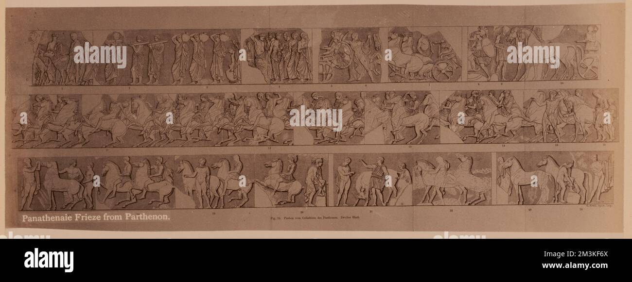 Panathenaie frieze from Parthenon , Antiquities, Friezes Entablature ...