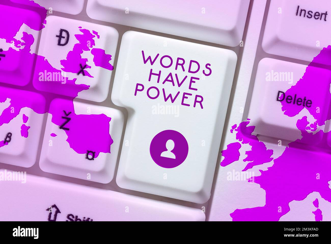 Sign displaying Words Have Power. Business idea Energy Ability to heal ...