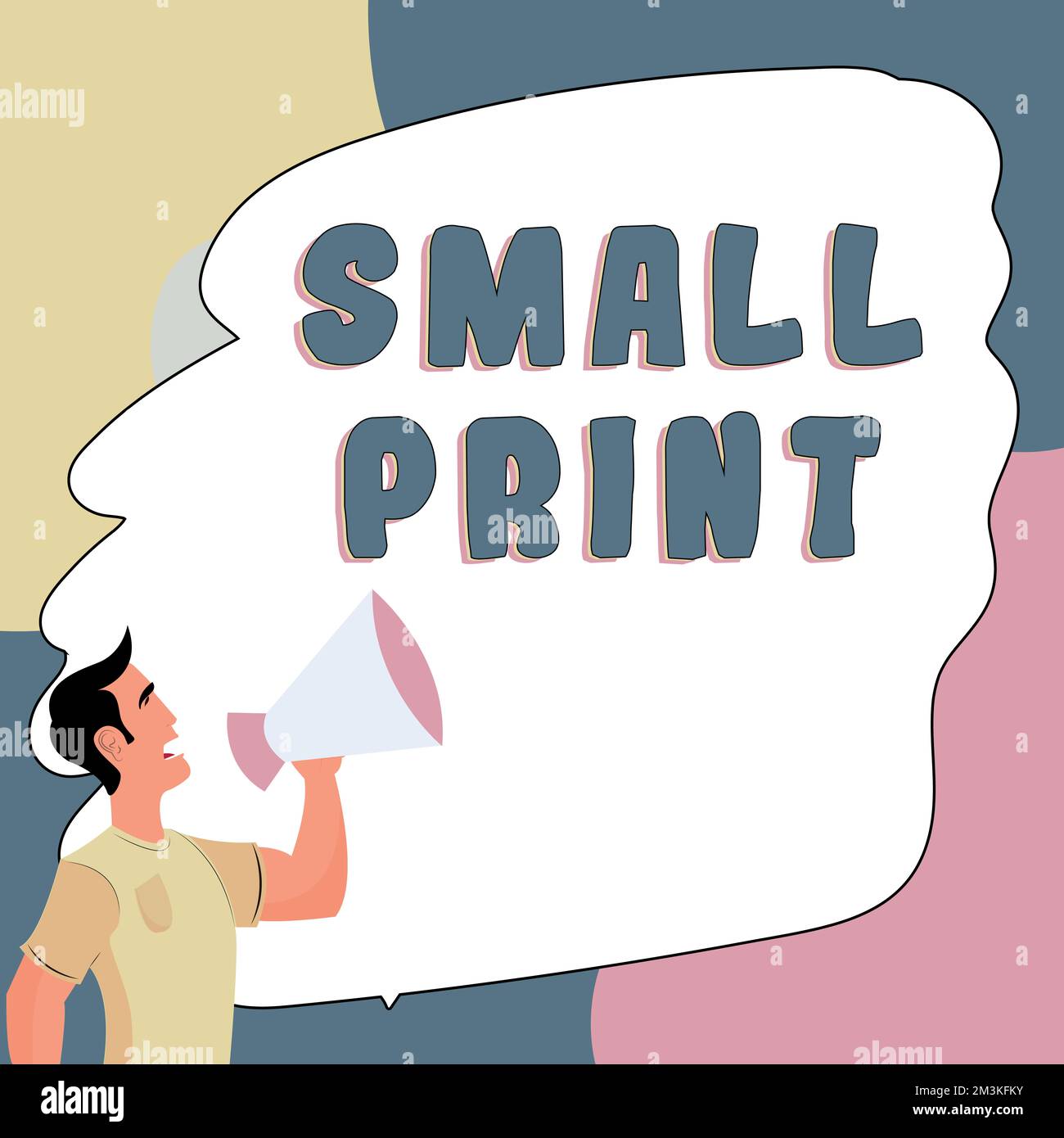 Hand writing sign Small Print. Conceptual photo document that contains ...