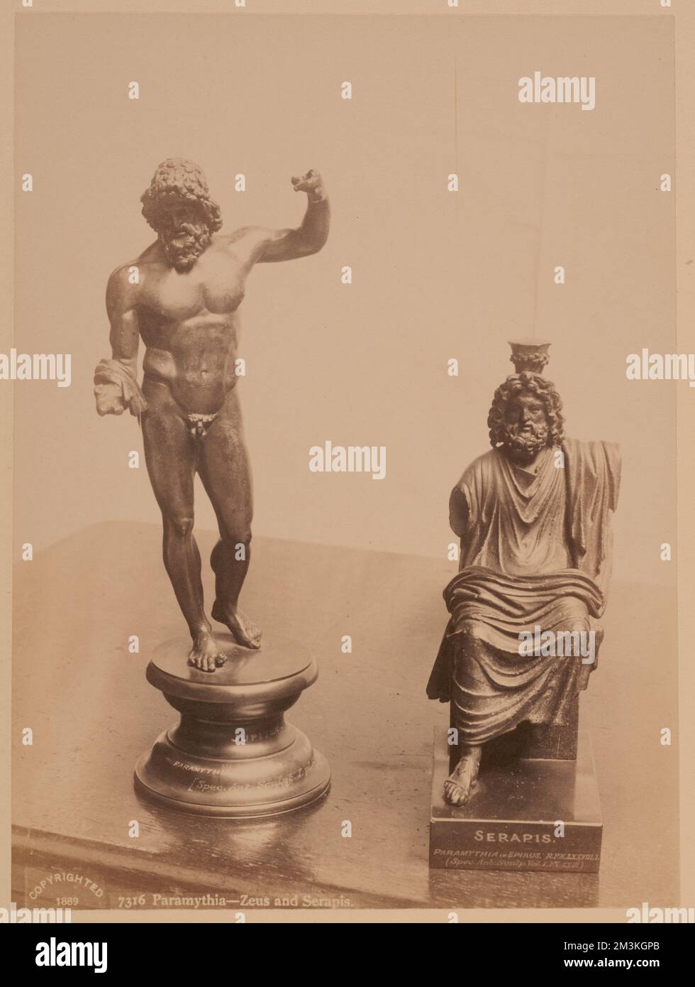 Paramythia - Zeus and Serapis , Antiquities, Sculpture, Gods, Zeus ...