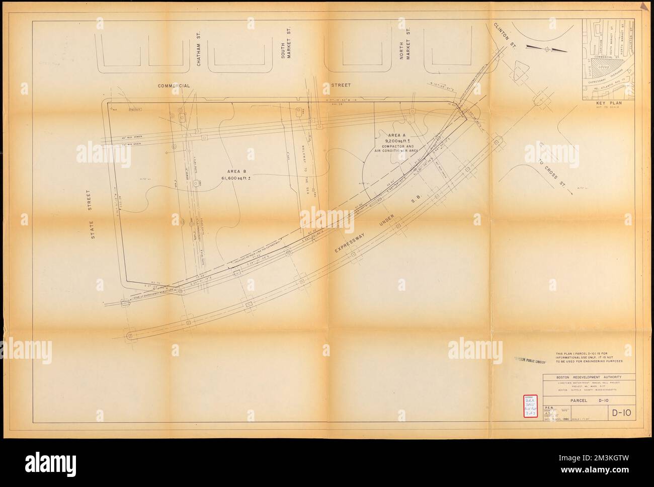 Parcel D-10 , City planning, Massachusetts, Boston, Maps, Central ...