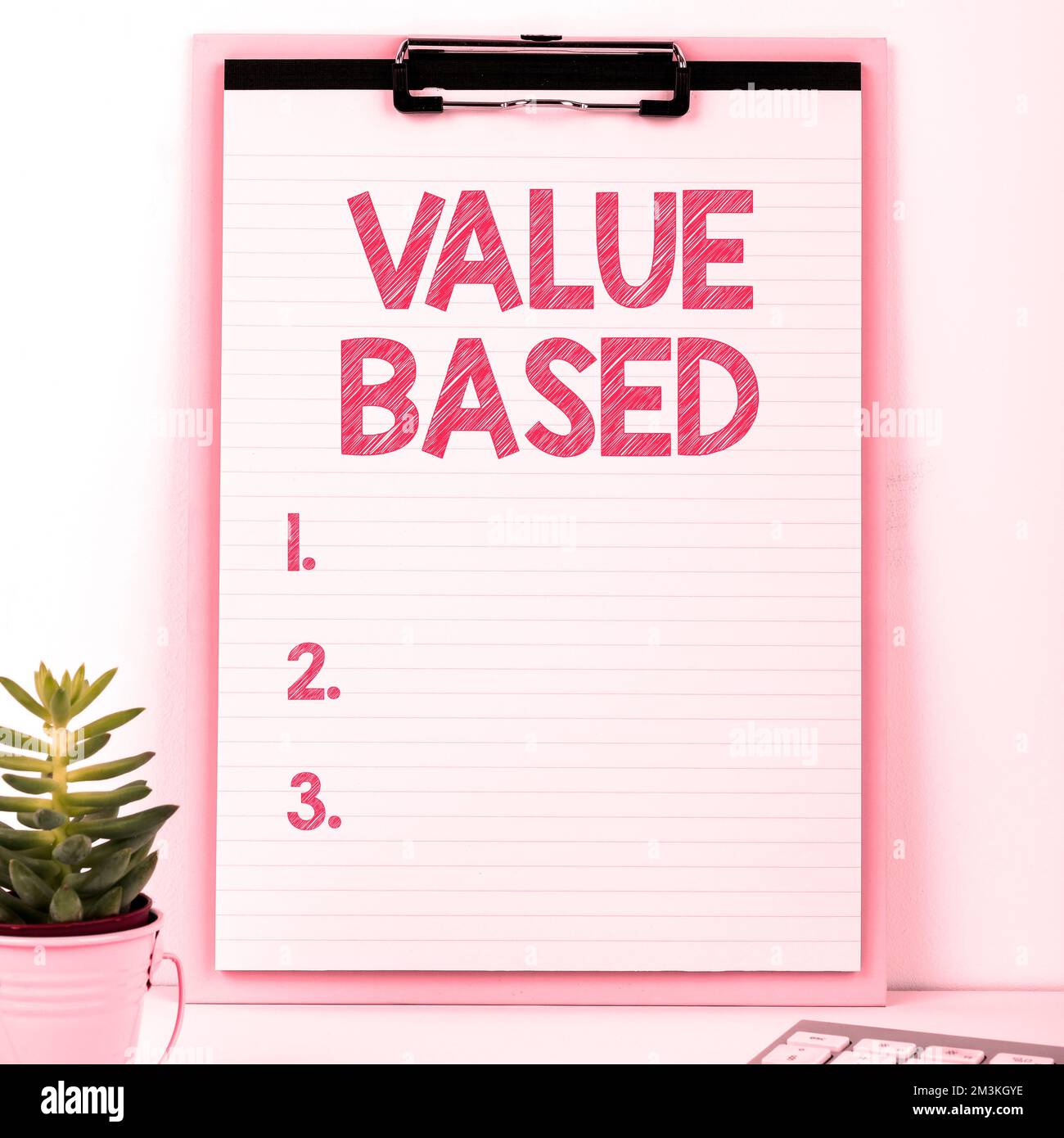 Sign displaying Value Based. Concept meaning Considering the product ...