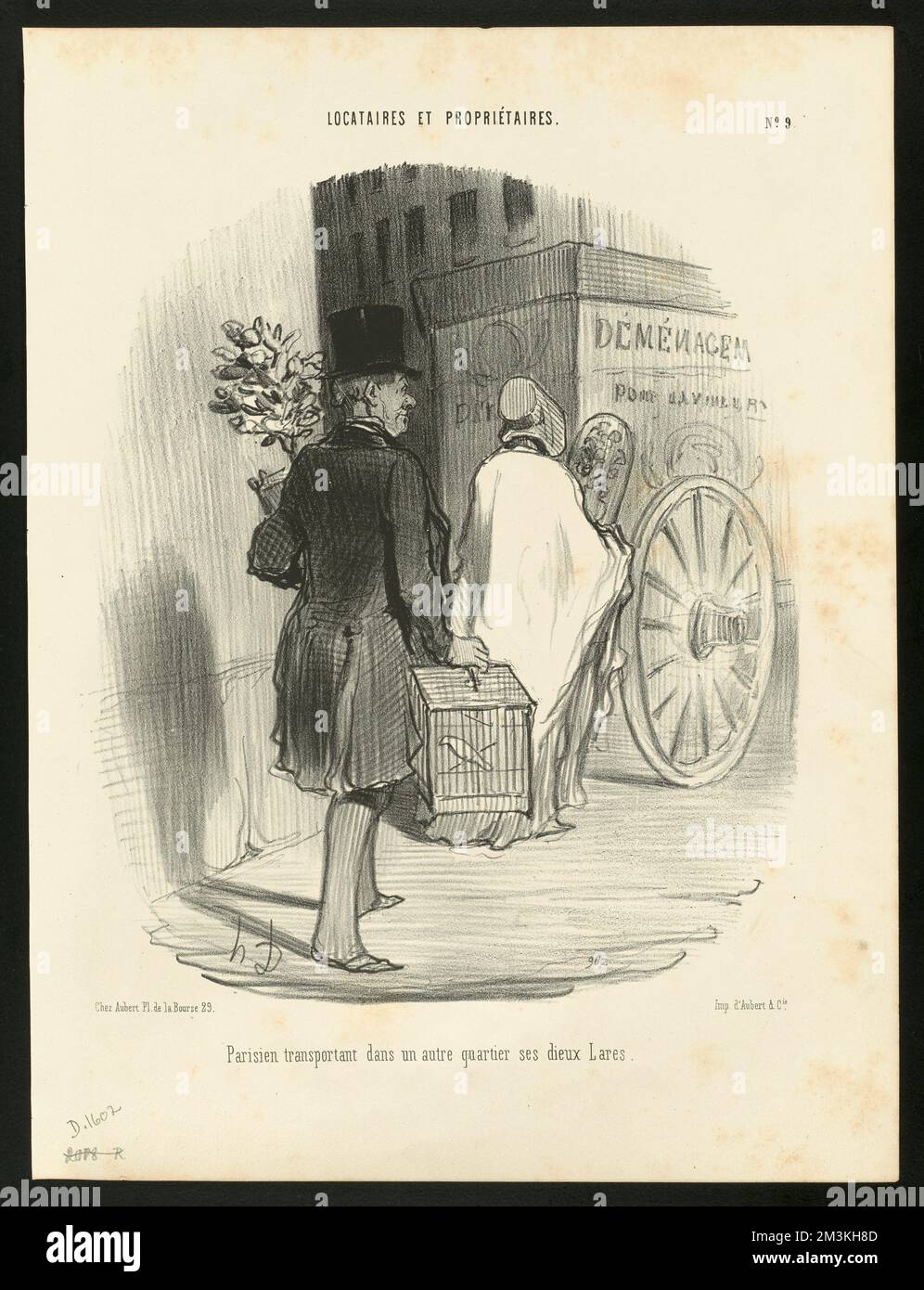 Parisien transportant dans un autre quartier.... Honoré Daumier (1808 ...