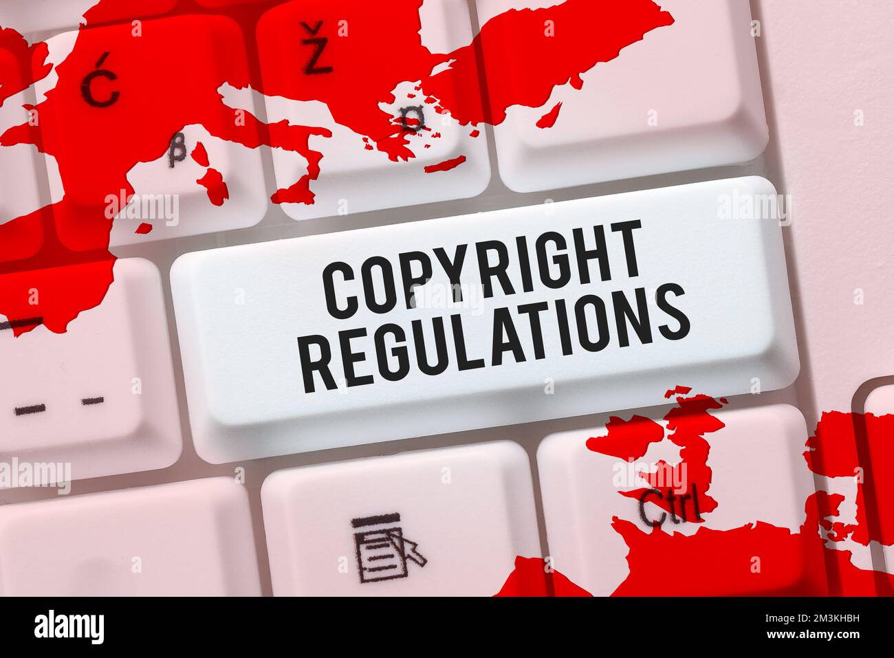 Conceptual display Copyright Regulations. Internet Concept body of law ...