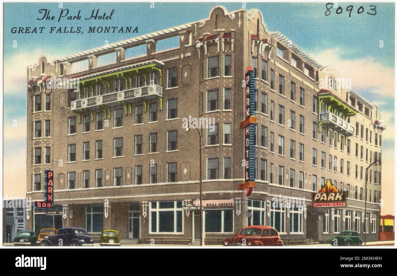 The Park Hotel, Great Falls, Montana , Hotels, Tichnor Brothers ...