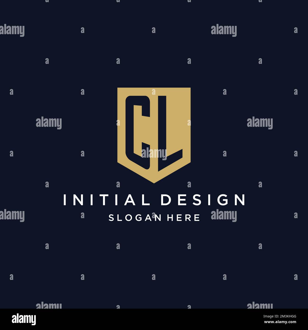 CL monogram initials logo design with shield icon template Stock Vector Image & Art - Alamy