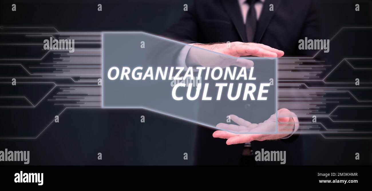 Inspiration showing sign Organizational Culture. Word Written on the ...