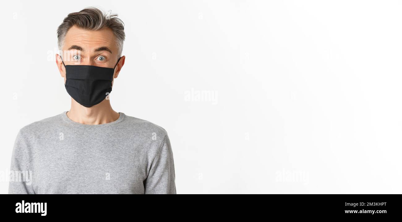 Concept of covid-19, social distancing and quarantine. Close-up of ...