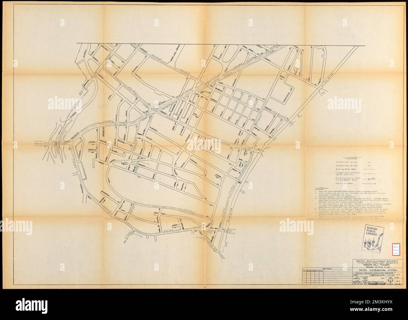 Parker Hill-Fenway project no. Mass. R-48 : water distribution system ...