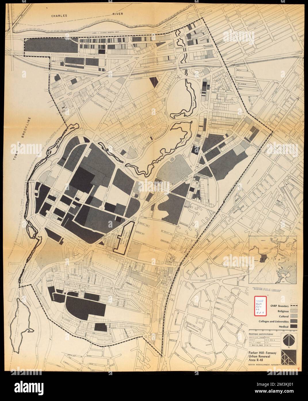 Parker Hill-Fenway urban renewal area r-48 : existing institutions ...