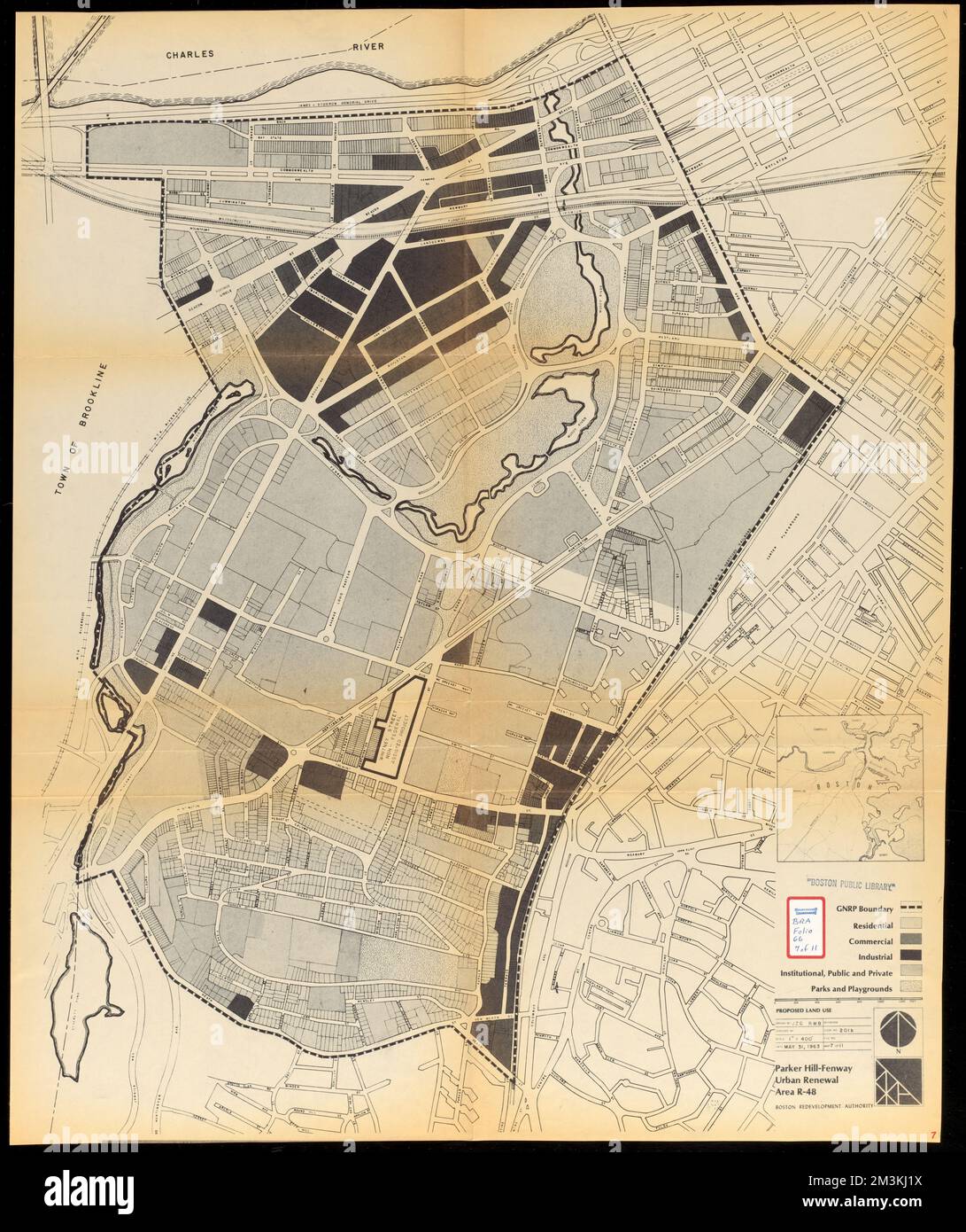 Parker Hill-Fenway urban renewal area r-48 : proposed land use , Fenway ...