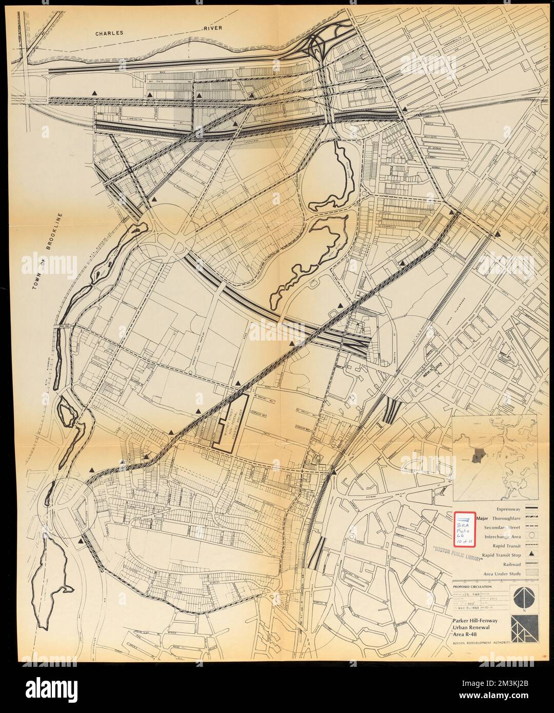 Parker Hill-Fenway urban renewal area r-48 : proposed circulation ...