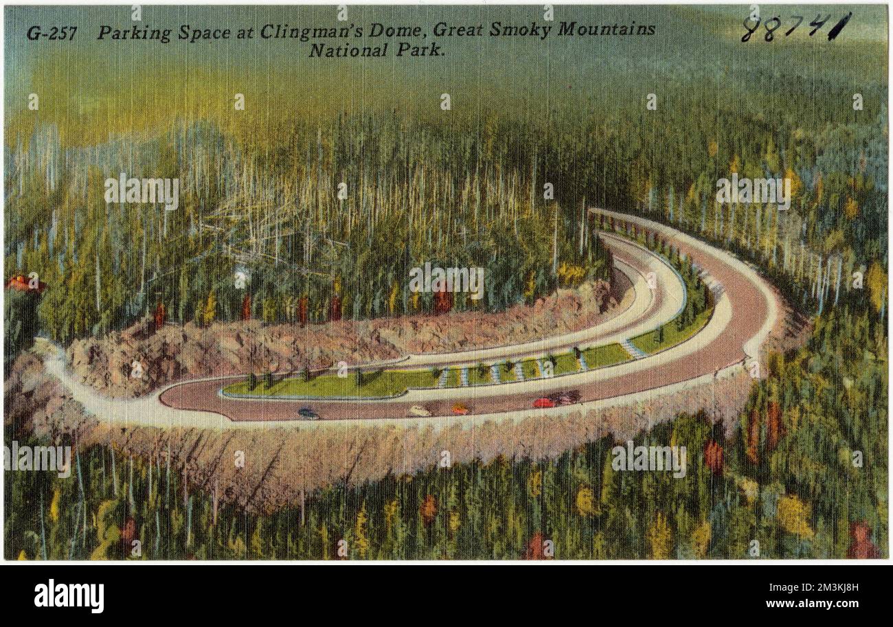 Parkin space at Clingman's Dome, Great Smoky Mountains National Park ...