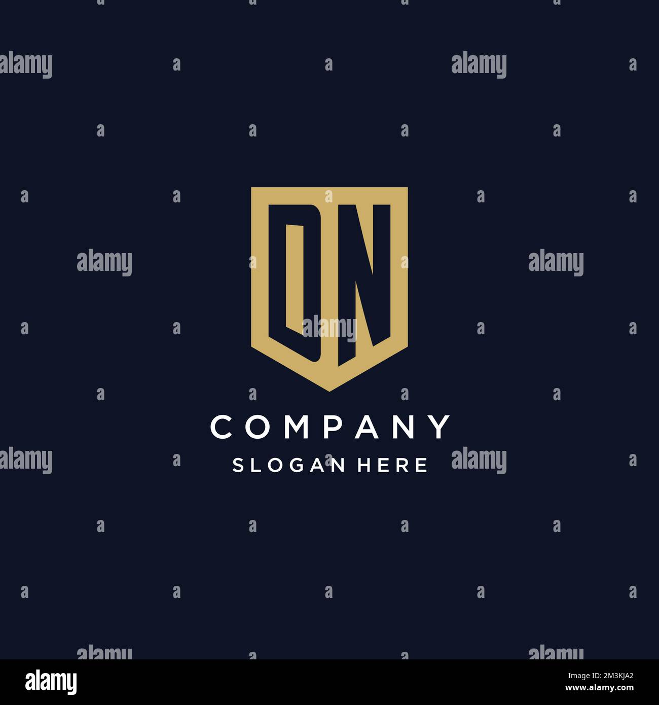 Dn initials logo hi-res stock photography and images - Alamy