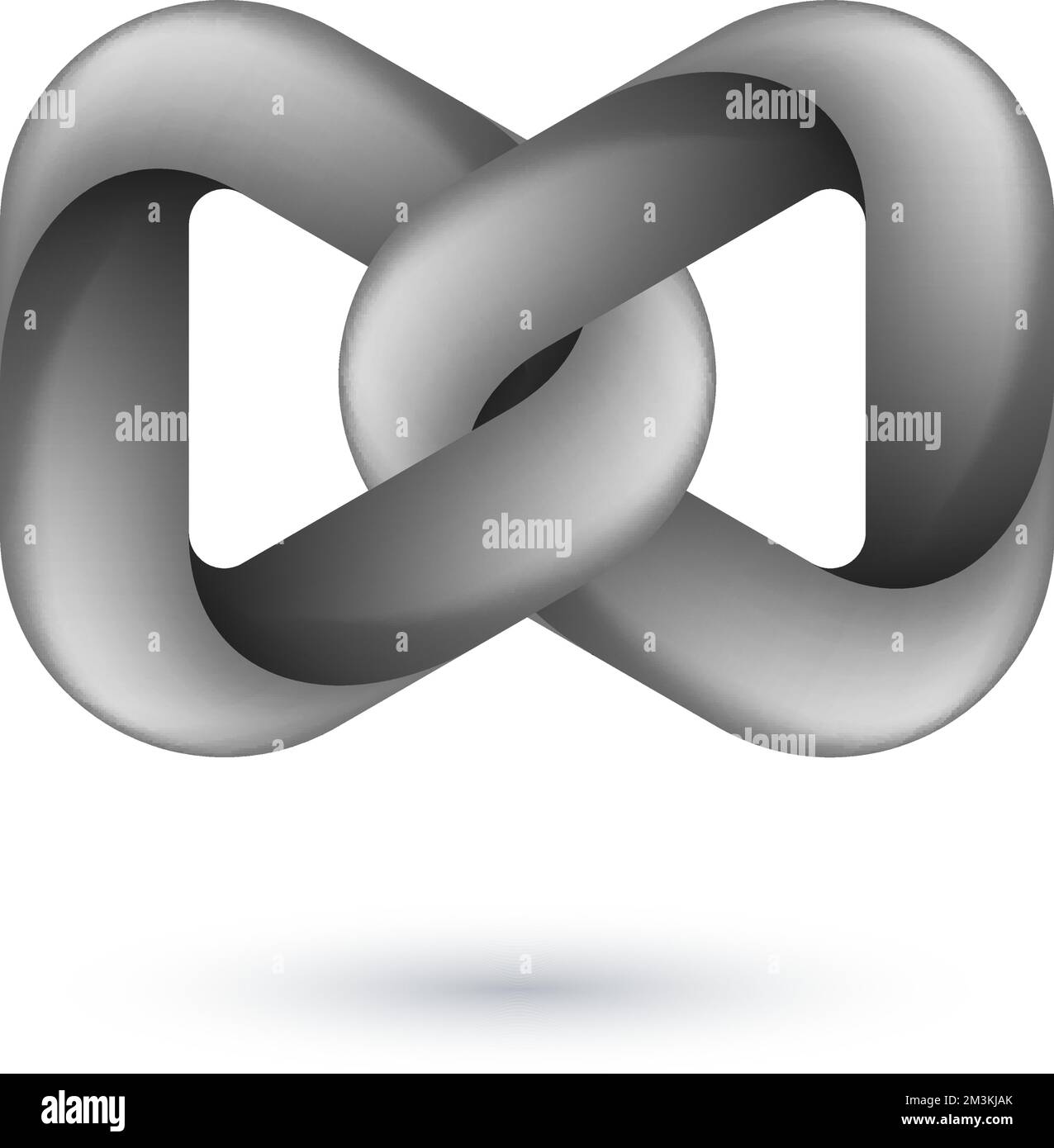 Abstract Model of Geometric Torus Knot Object. Illustration for Science ...