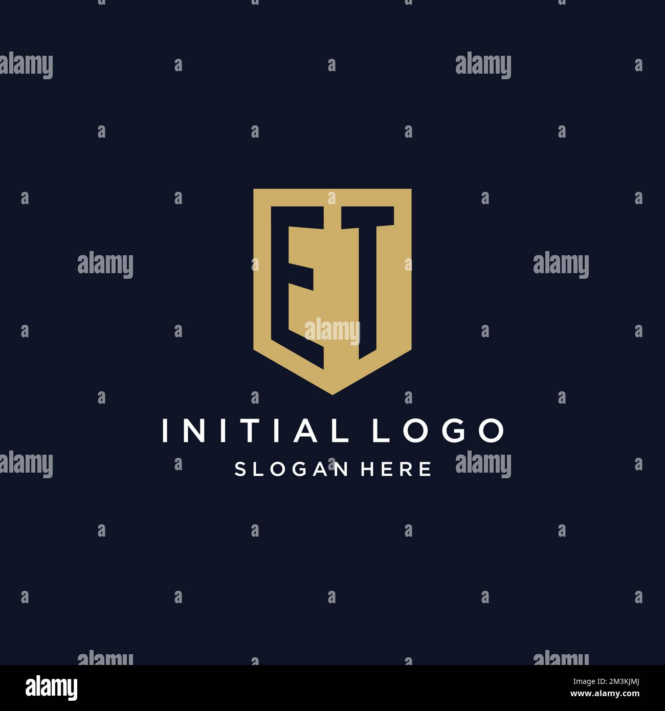 Et initials logo Stock Vector Images - Alamy