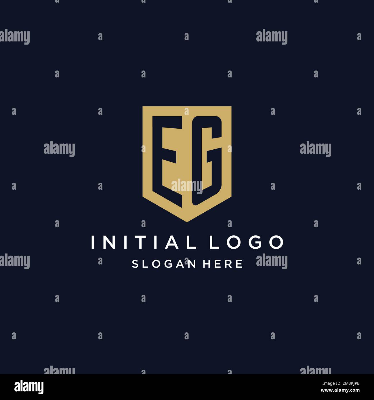 Eg initials logo hi-res stock photography and images - Alamy