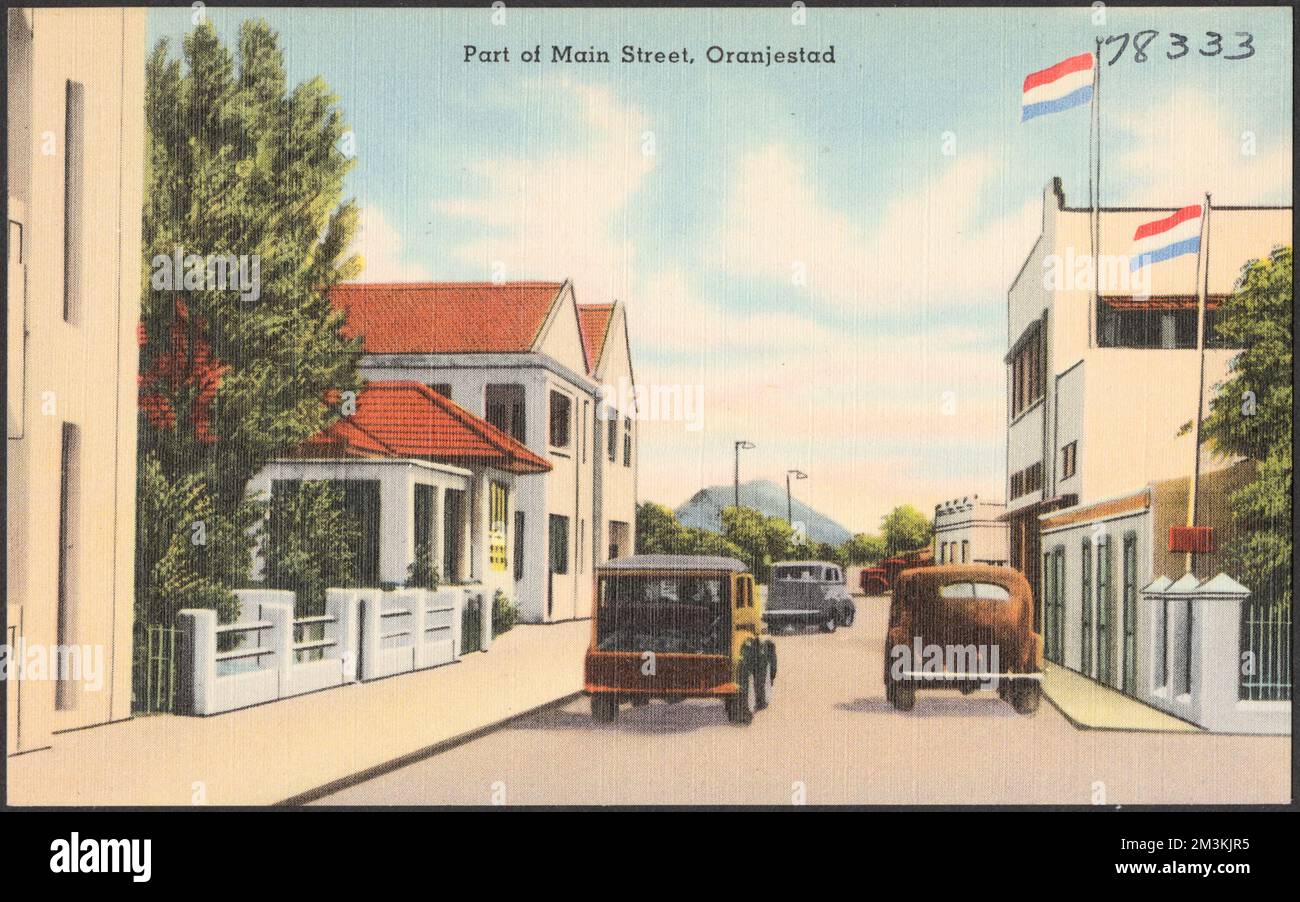 Part of Main Street, Oranjestad , Streets, Automobiles, Tichnor ...