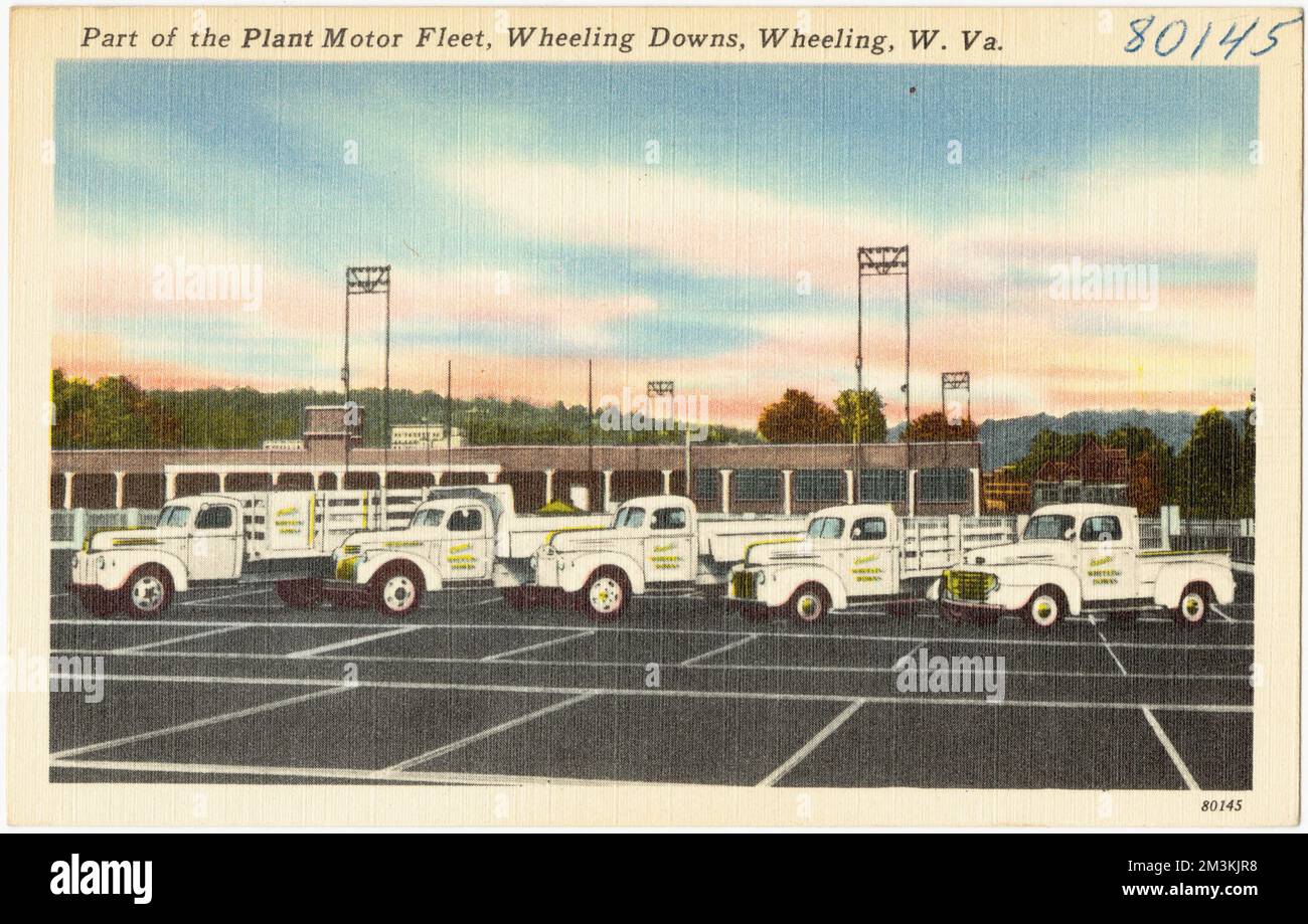 Part of plant motor fleet, Wheeling Downs, Wheeling, W. Va. , Tichnor ...