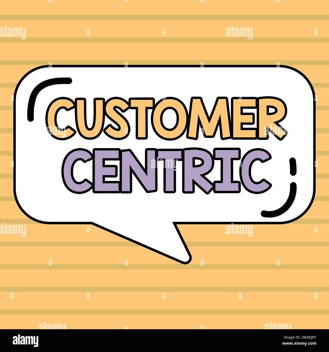 Text showing inspiration Customer Centric. Business overview process of ...
