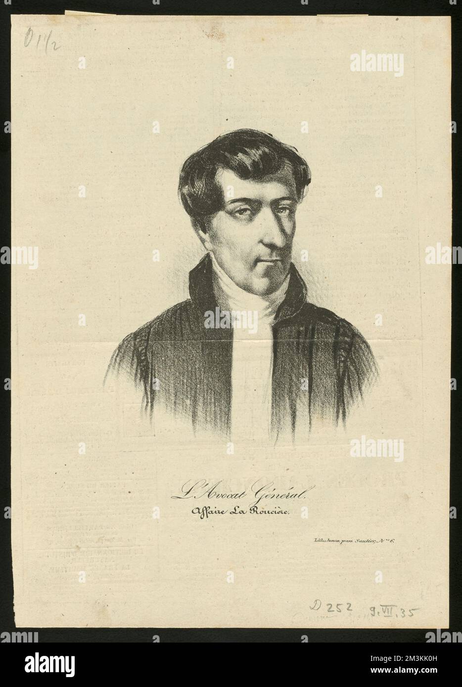 Partarieu-Lafosse. Honoré Daumier (1808-1879). Lithographs Stock Photo ...