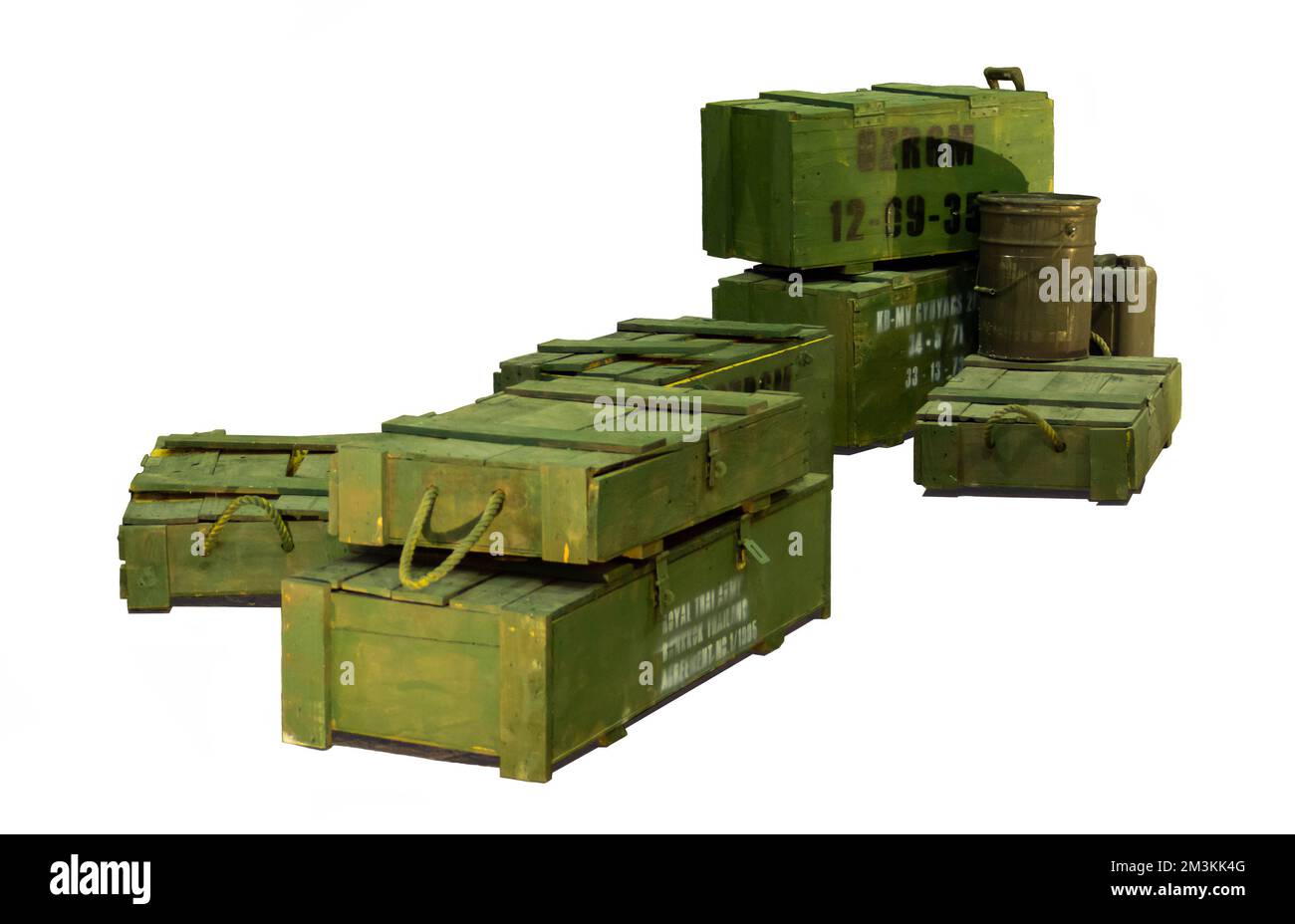 Military equipment boxes and luggage Stock Photo - Alamy