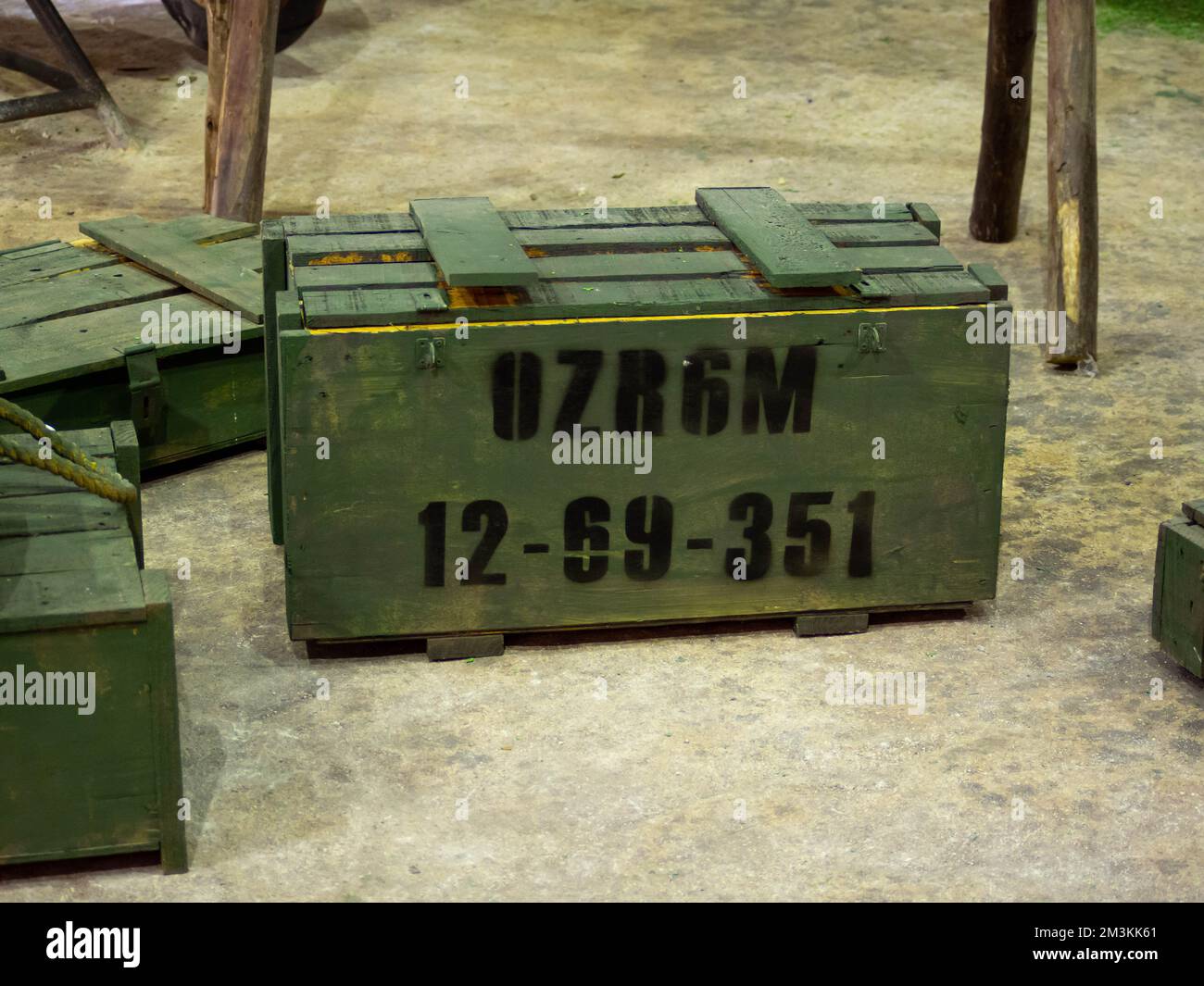 Military equipment boxes and luggage Stock Photo - Alamy