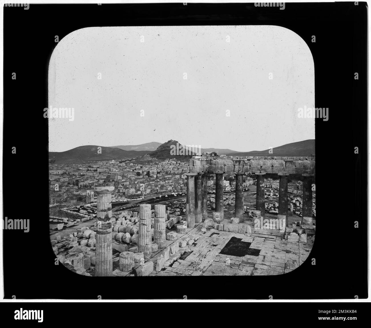 Parthenon and Mount Lycabettus, Athens , Greek temples, Archaeological ...