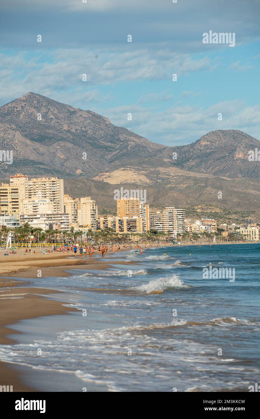Alicante, Spain : 2022 November 17 : People walking along the Paseo ...