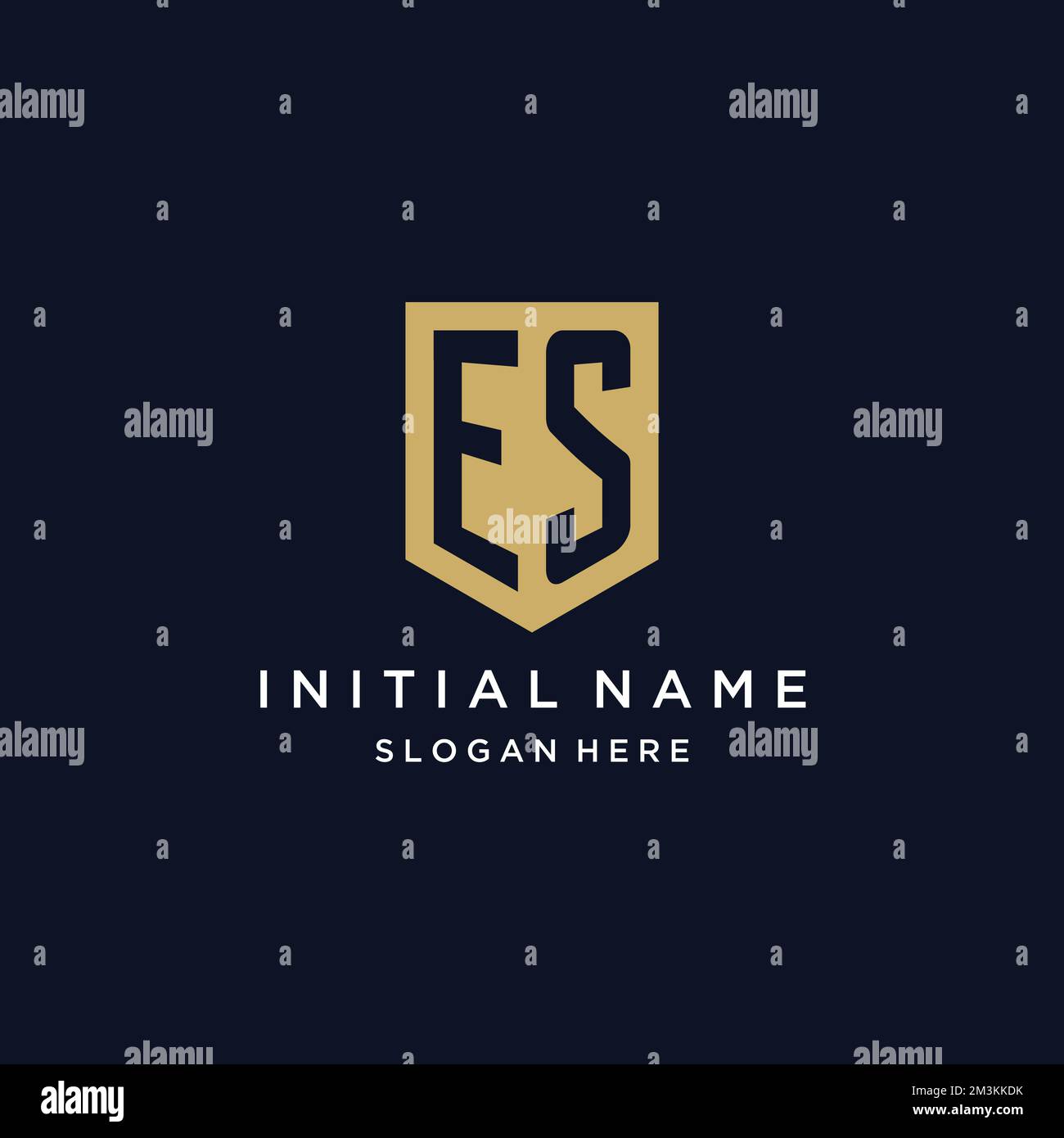 Es logo vector vectors hi-res stock photography and images - Alamy