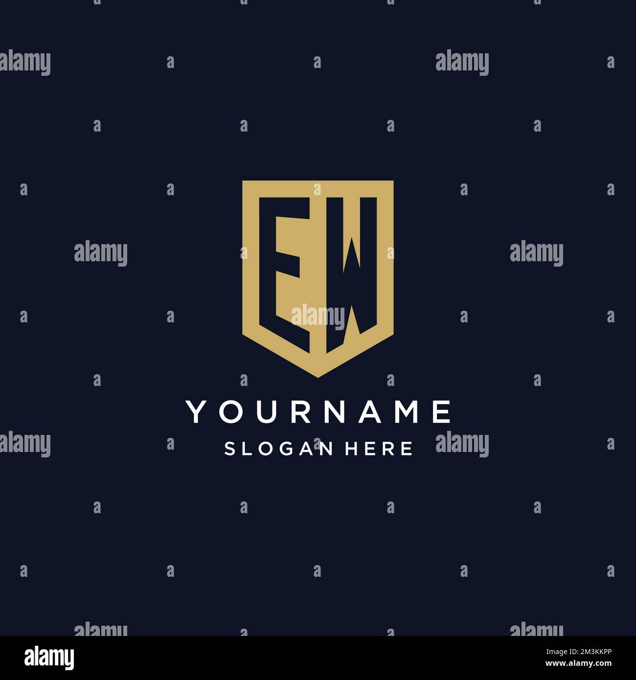 EW monogram initials logo design with shield icon template Stock Vector Image & Art - Alamy