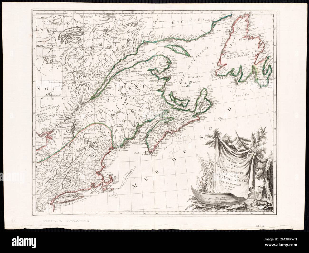 Map of atlantic 1700s hi-res stock photography and images - Alamy