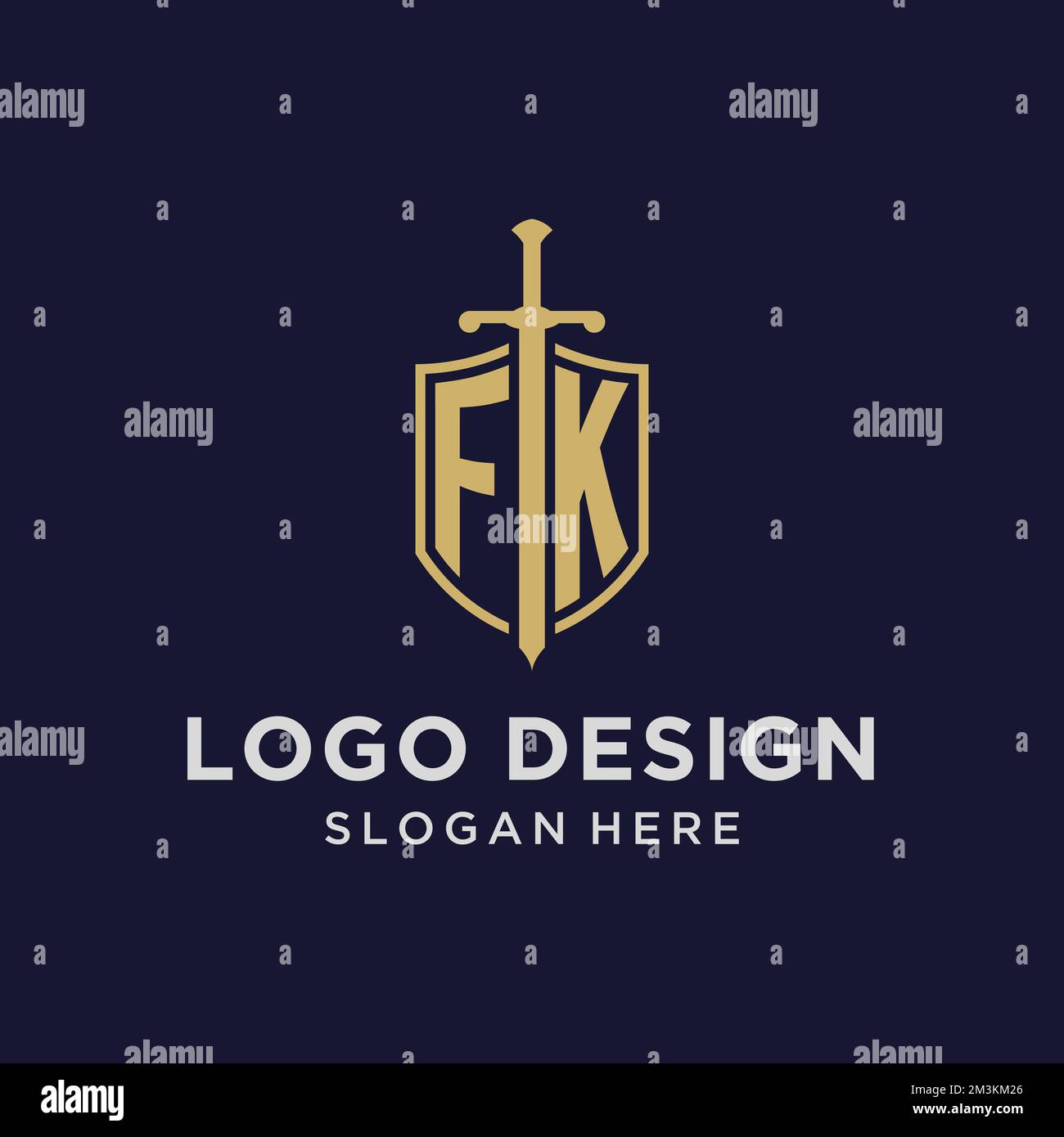 Fk initials logo hi-res stock photography and images - Alamy