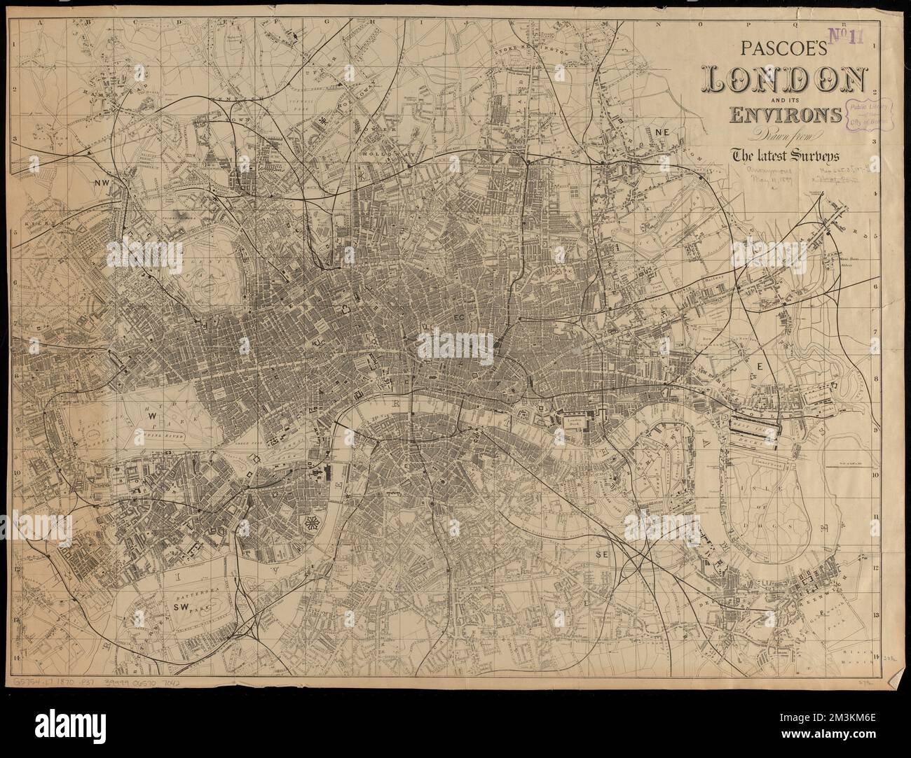 Pascoe's London and its environs, drawn from the latest surveys ...