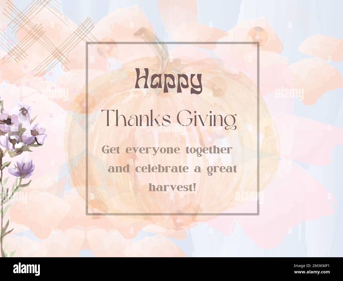 Thanks Giving Greetings Stock Photo - Alamy