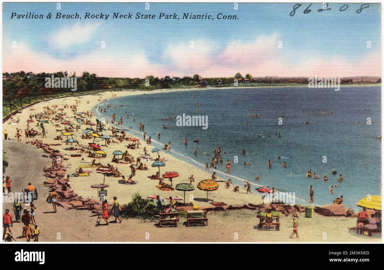 Pavilion & Beach, Rocky Neck State Park, Niantic, Conn. , Beaches ...