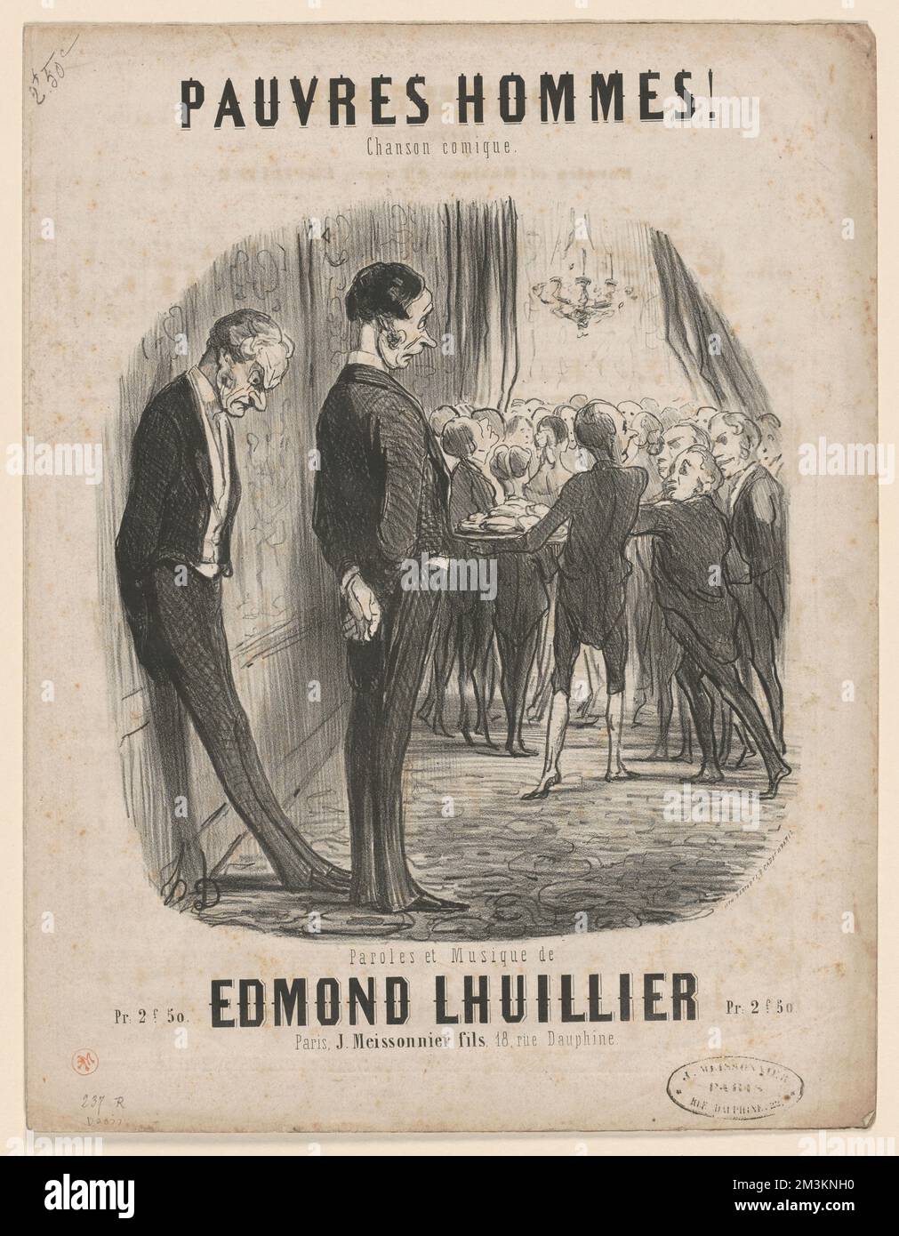Pauvres hommes!. Honoré Daumier (1808-1879). Lithographs Stock Photo ...