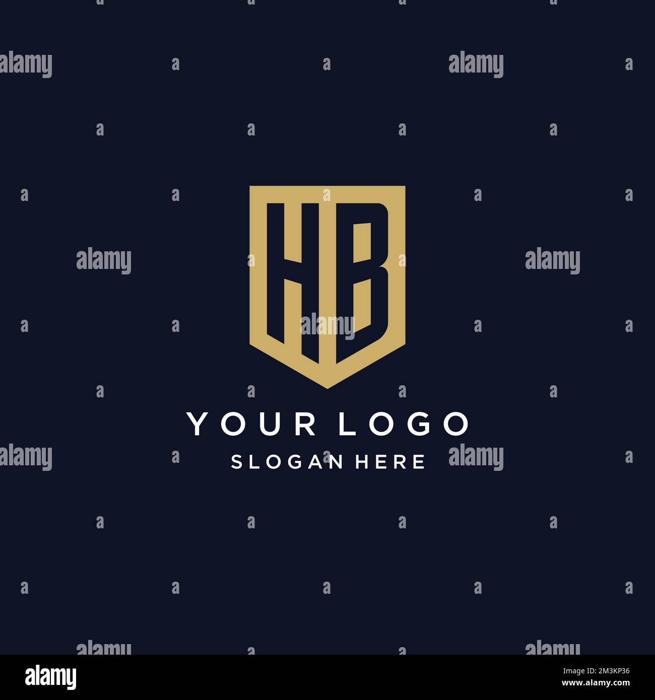 HB monogram initials logo design with shield icon template Stock Vector Image & Art - Alamy