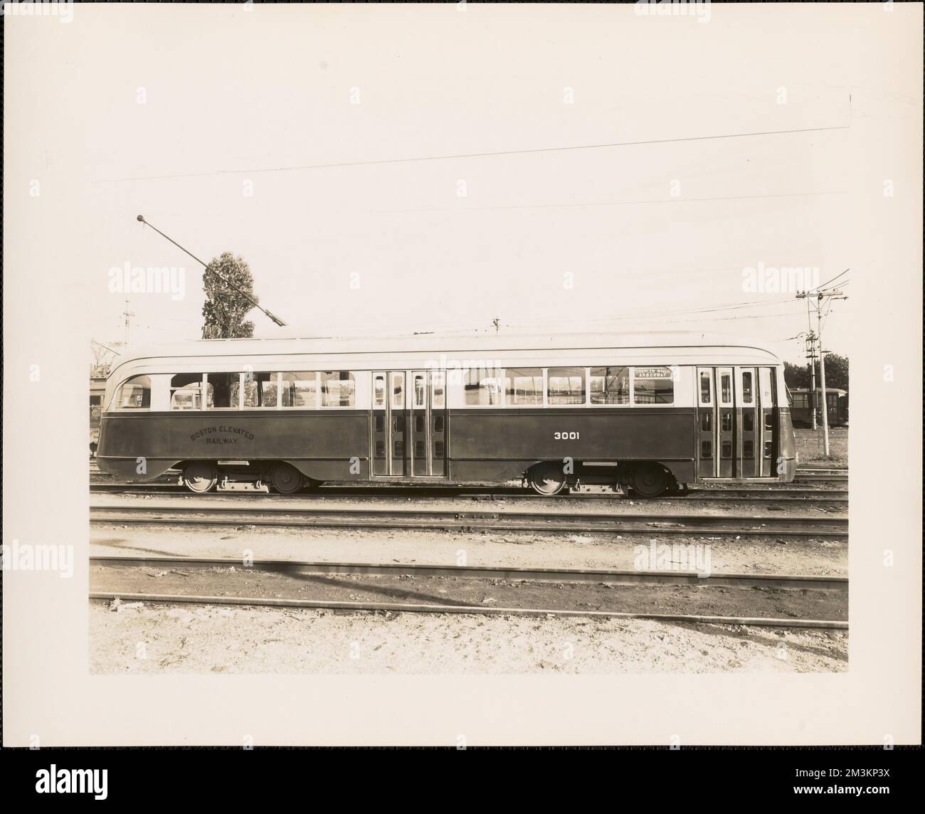 P.C.C. Car #3001 , Street railroads, Boston Elevated Railway Company ...