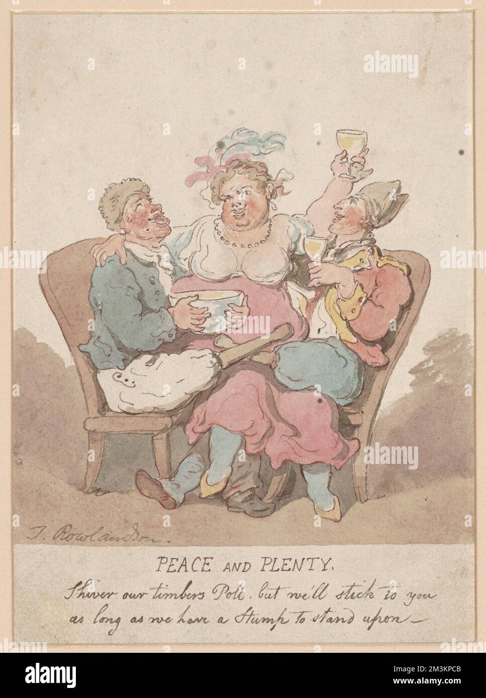 Peace and plenty , Amputees, Celebrations, Soldiers. Thomas Rowlandson ...