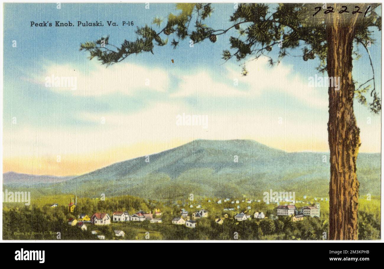 Peak's Knob, Pulaski, Va. , Mountains, Tichnor Brothers Collection ...
