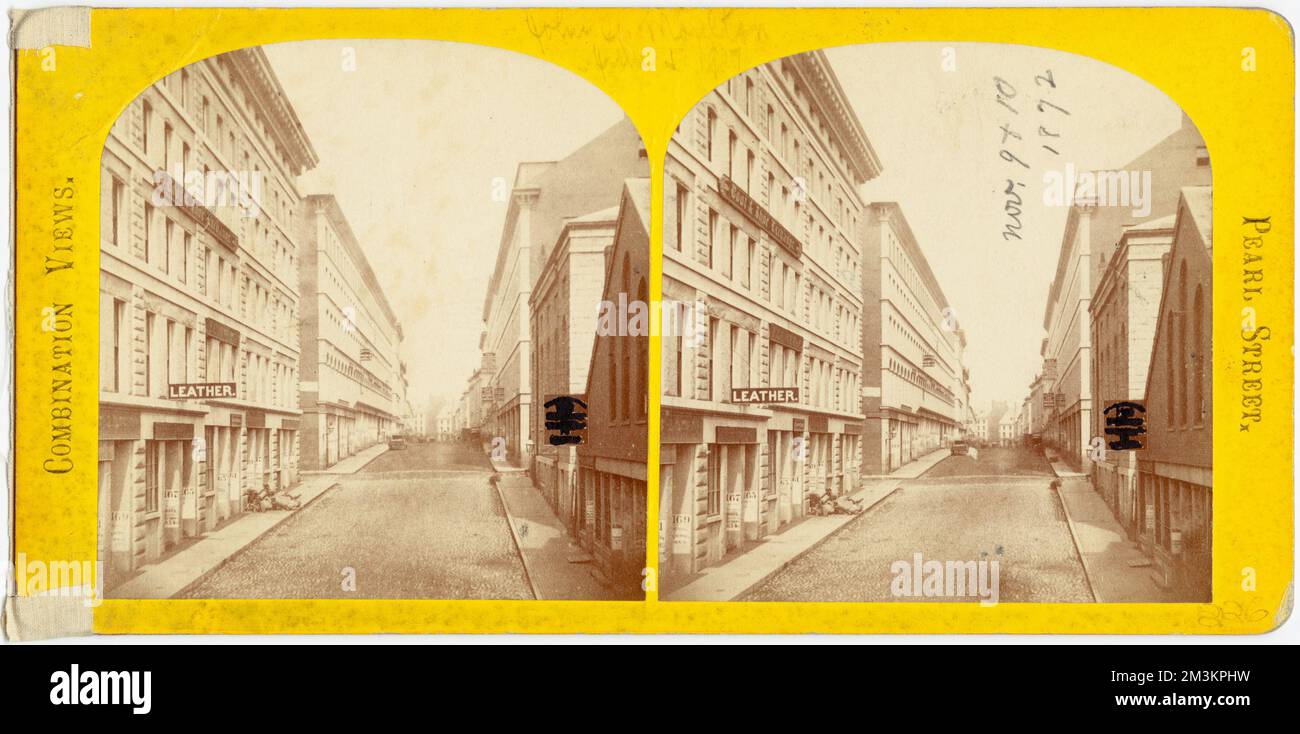 Pearl Street , Fires, Great Fire, Boston, Mass., 1872 Stock Photo - Alamy