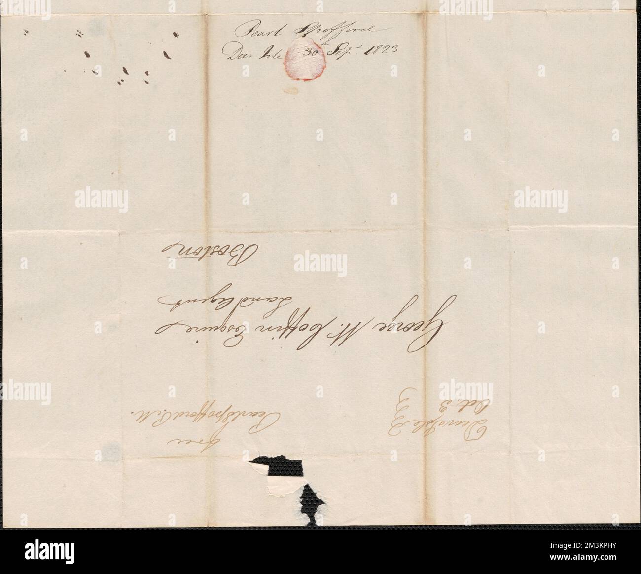 Pearl Spofford to George Coffin, 30 September 1823 , Public land sales ...
