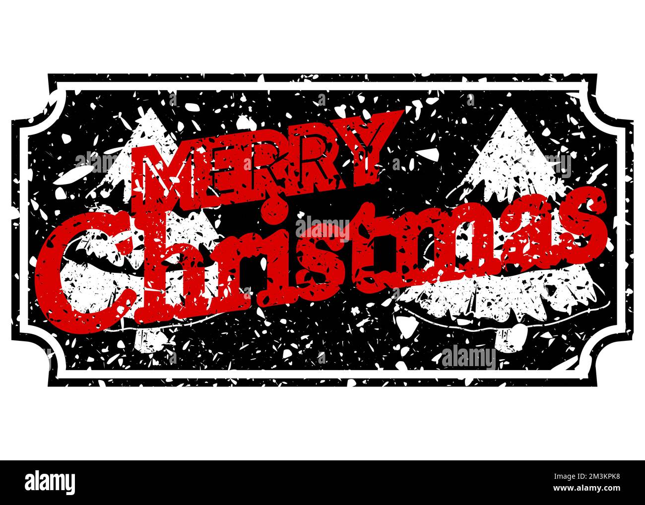 Simple vintage rubber stamp with Merry Christmas text Stock Vector ...