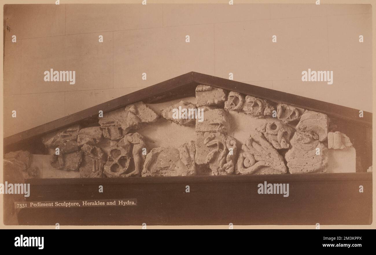 Pediment sculpture, Herakles and Hydra , Antiquities, Sculpture ...